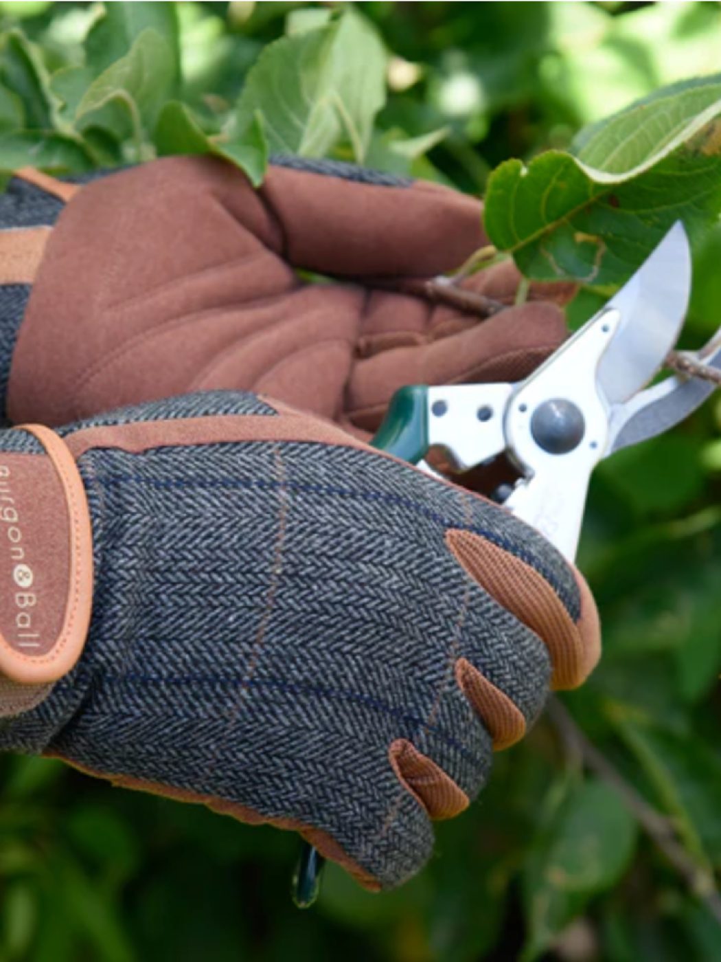 Mens Gardening Gloves - Tweed - Medium/Large - English Roses